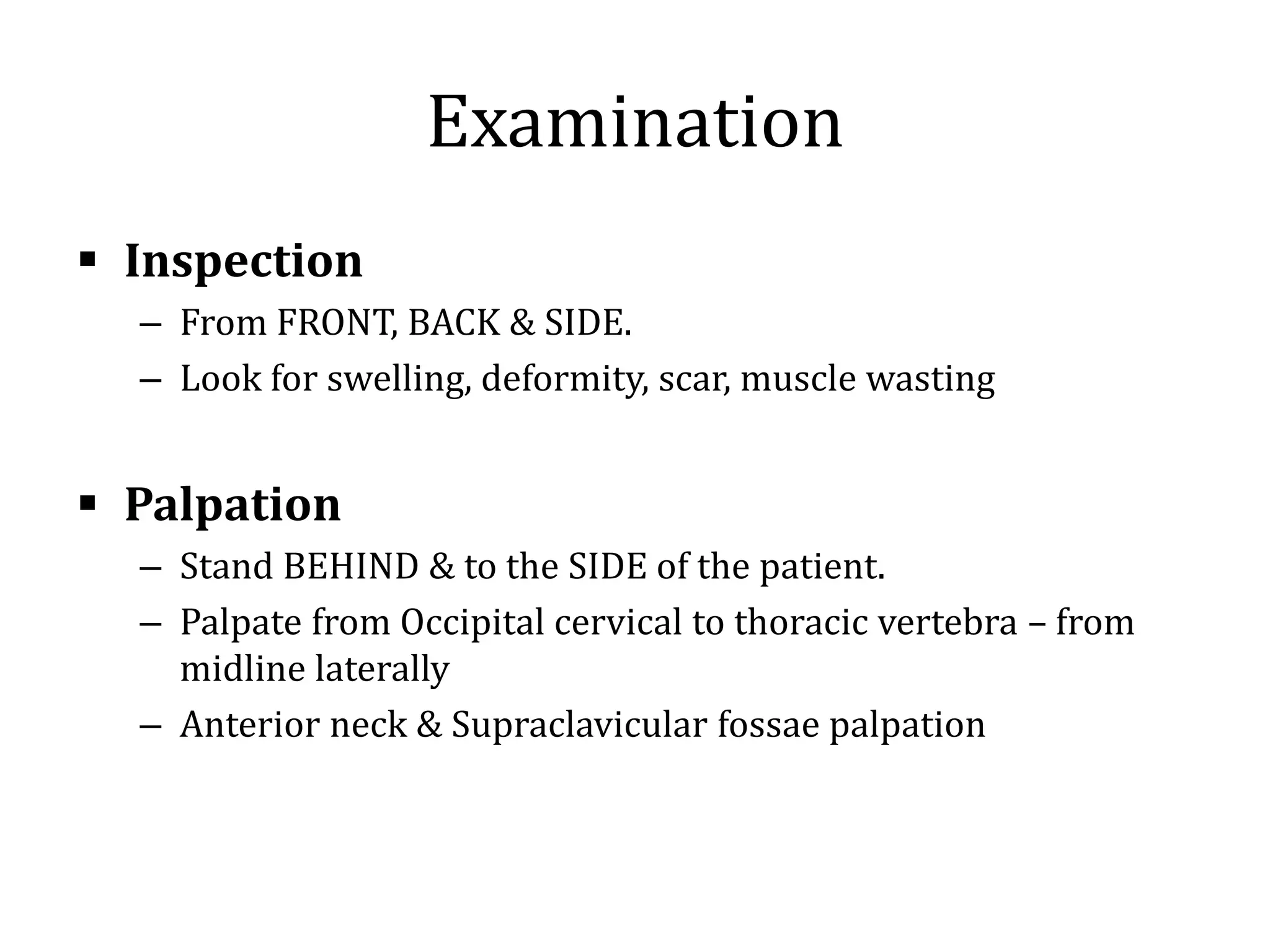 Approach to neck pain | PPTX