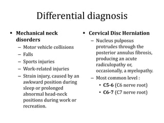 Approach to neck pain | PPTX