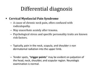 Approach to neck pain | PPTX