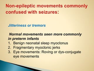 Approach to neonatal seizures | PPTX