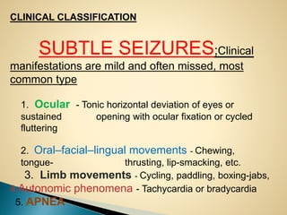 Approach to neonatal seizures | PPTX
