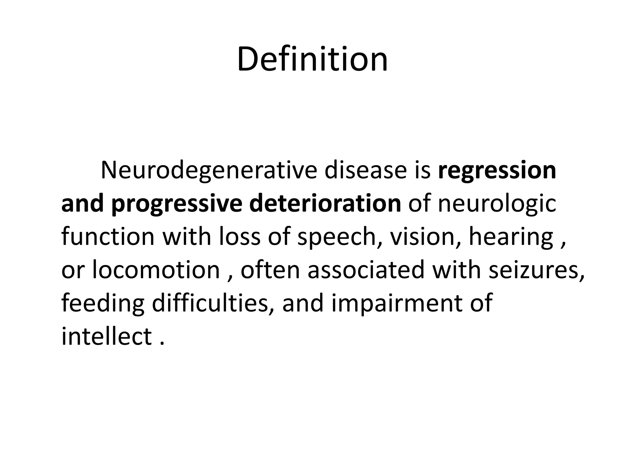 Approach to neurodegenerative disorders new praman | PPTX
