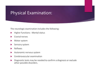 Approach to neurological disorders | PPTX | Brain and Nervous System ...