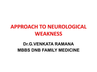 APPROACH TO NEUROLOGICAL WEAKNESS.pptx