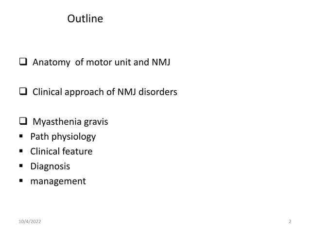 Approach to NMJ disorders.pptx