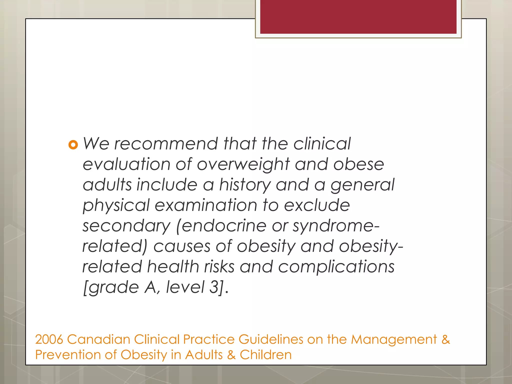 Approach to Obesity | PPTX