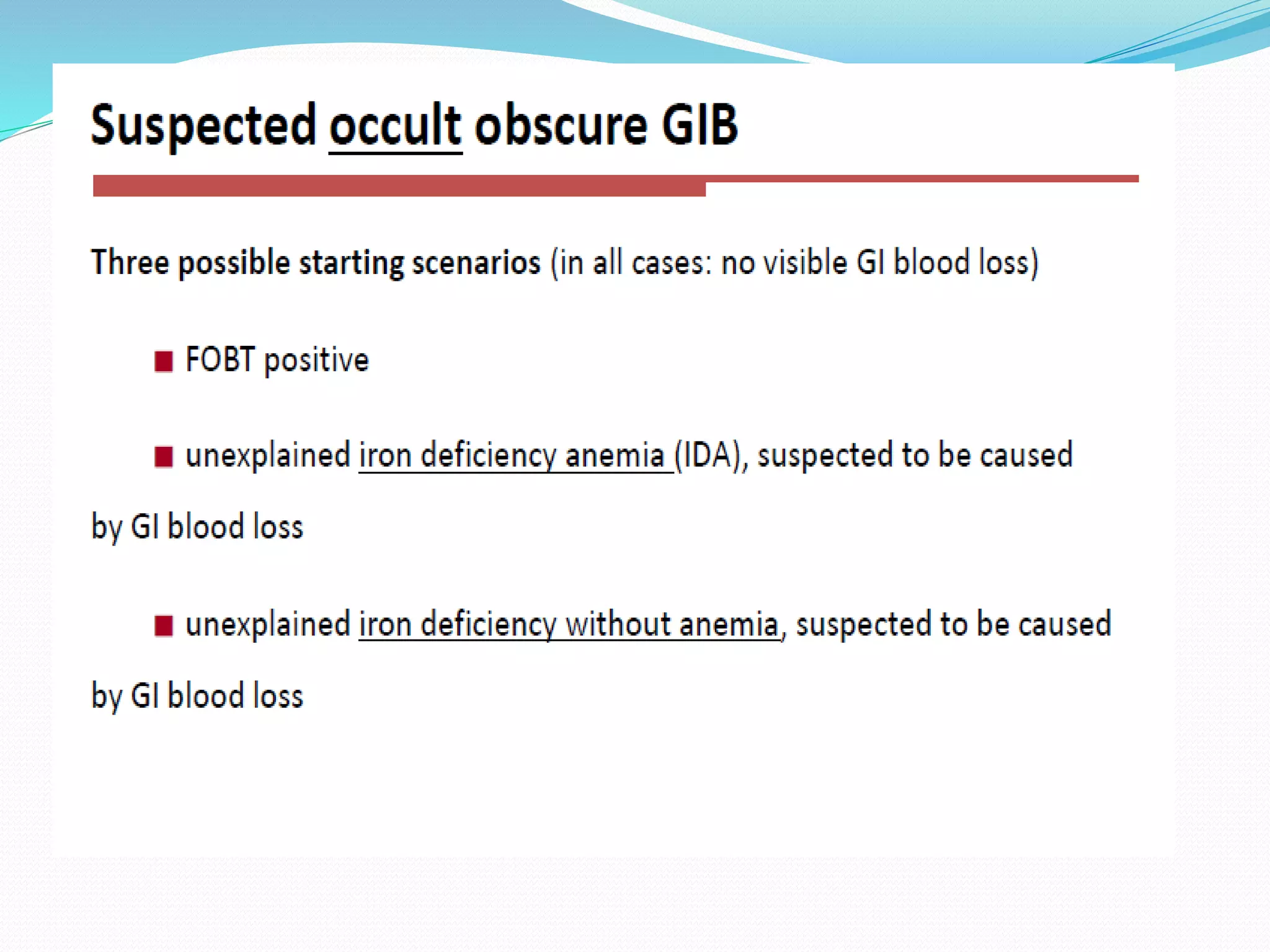 Approach to occult bleeding | PPTX