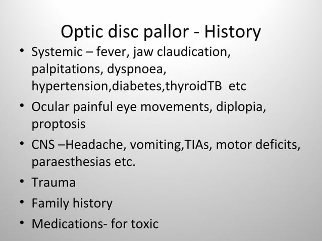 Approach to Disc Pallor and Automated Fields in Neuro-ophthalmology ...