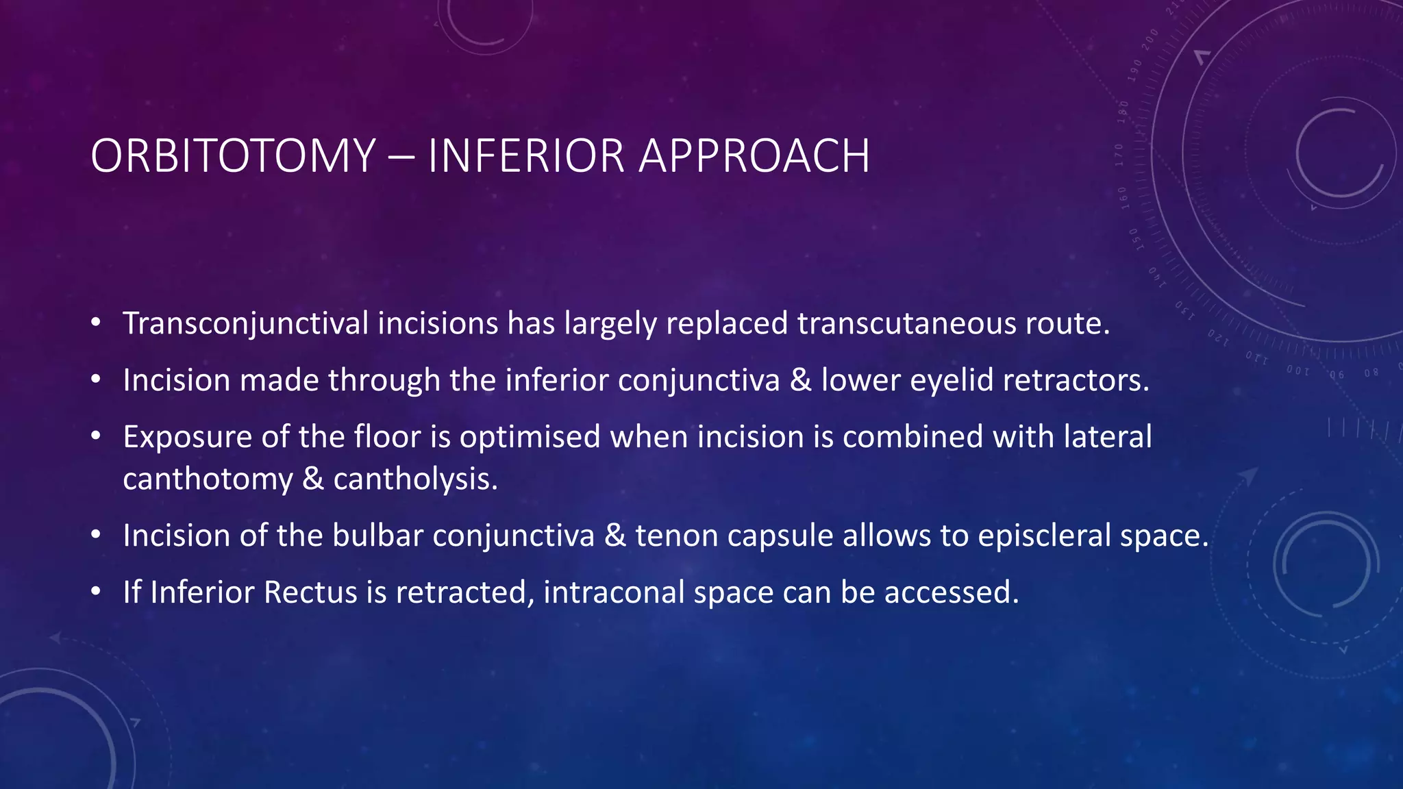 Approach to orbital surgery. | PPTX