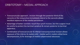 Approach to orbital surgery. | PPTX