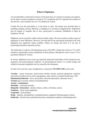 Approach to palpitation family medicine case discussion 2010 | PDF