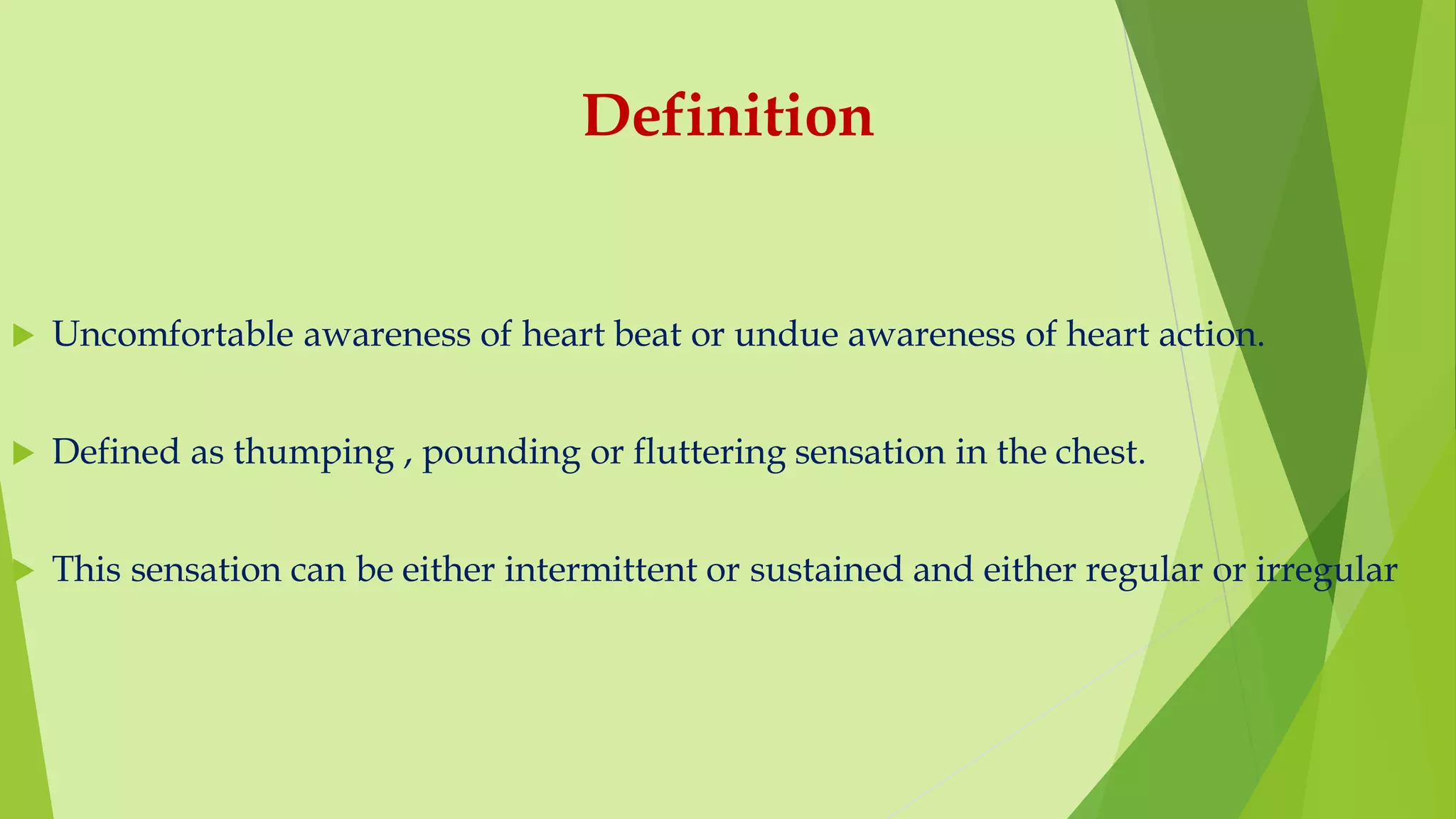 Approach to palpitation [autosaved] | PDF