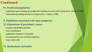 Approach to palpitation [autosaved] | PDF | Heart and Cardiovascular ...