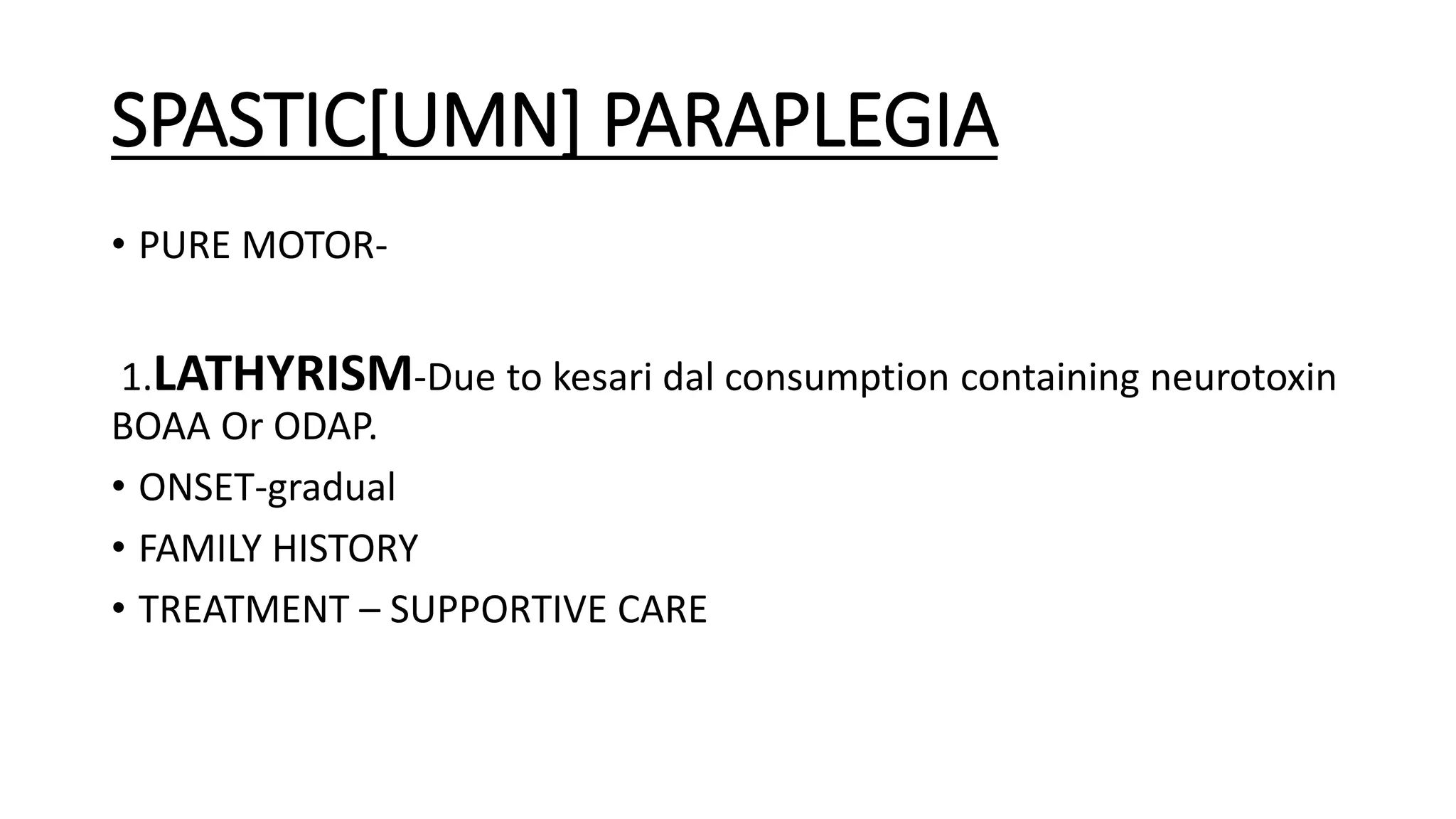 APPROACH TO PARAPLEGIA with neurological examination pdf | PPTX