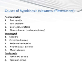 Approach to parkinsonism | PPTX