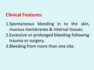 Approach to patients with bleeding disorders | PPT