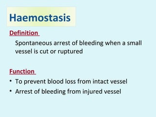 Approach to patients with bleeding disorders | PPT