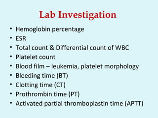 Approach to patients with bleeding disorders | PPT