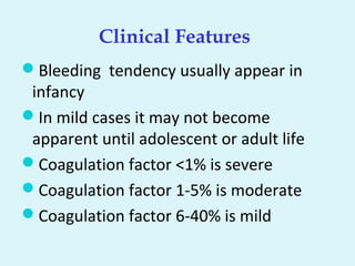 Approach to patients with bleeding disorders | PPT