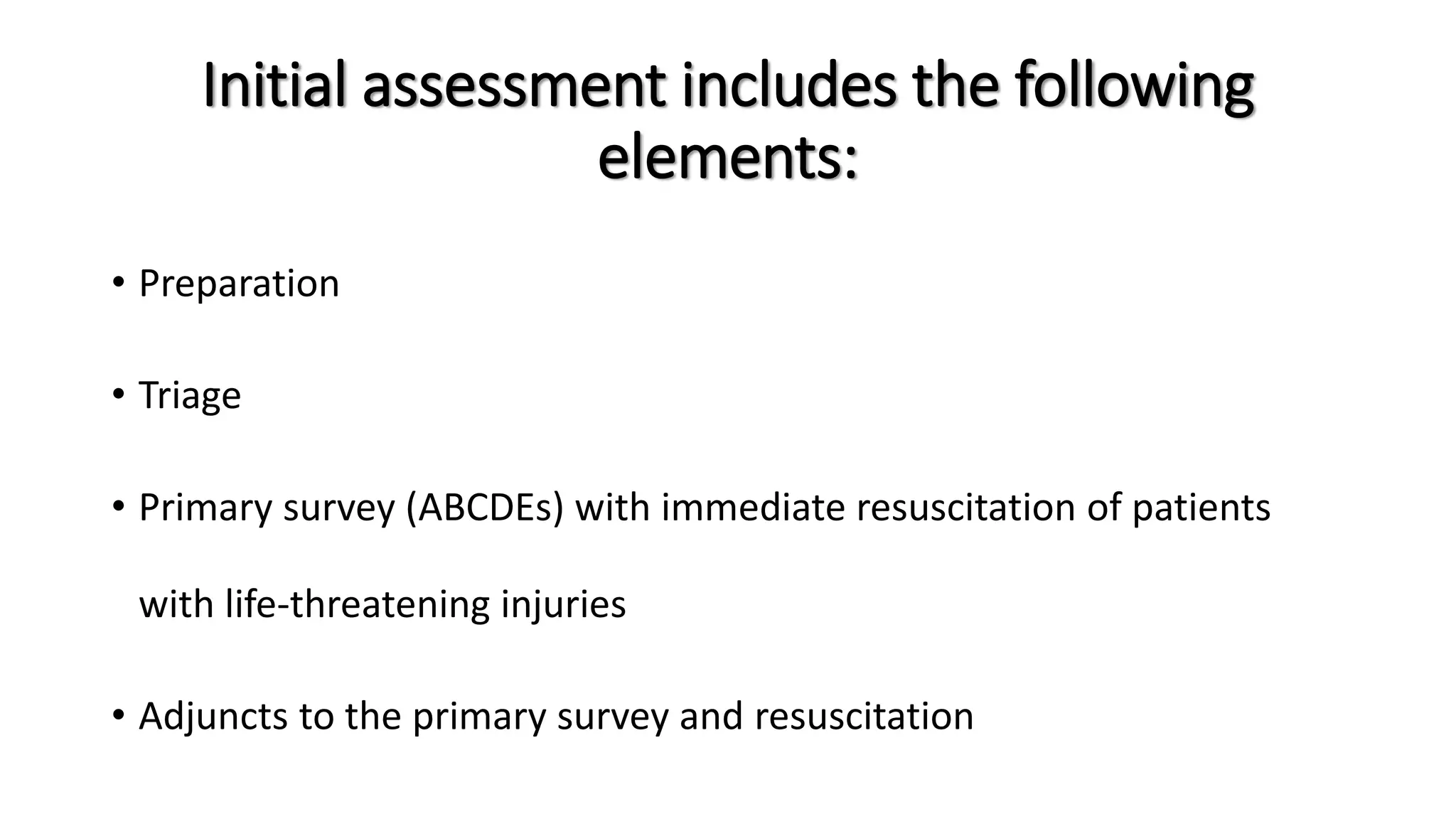 Approach to patients with polytrauma | PPTX