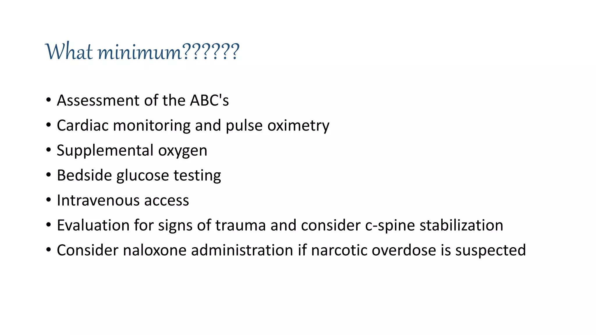 Approach to patient with altered sensorium | PPTX