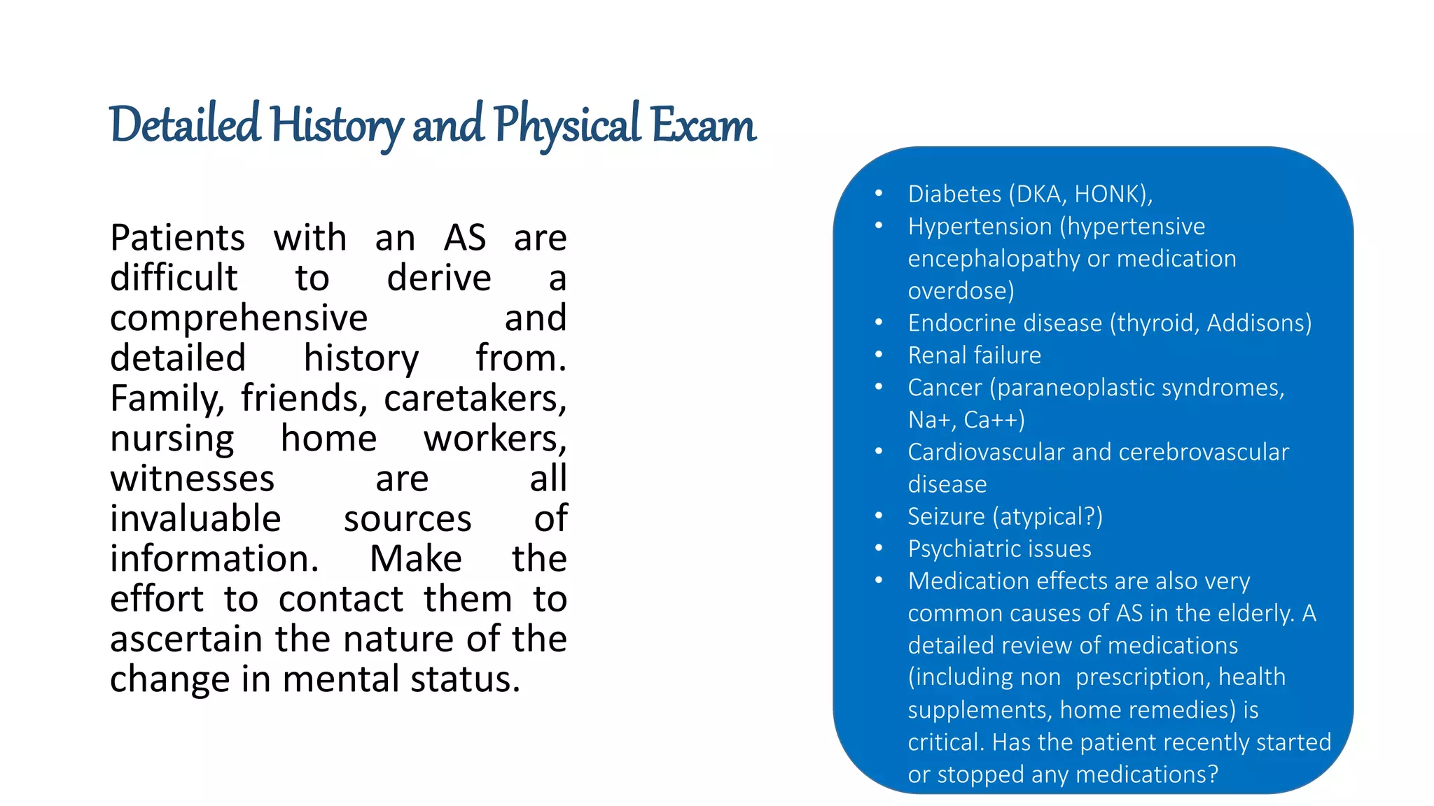 Approach to patient with altered sensorium | PPTX
