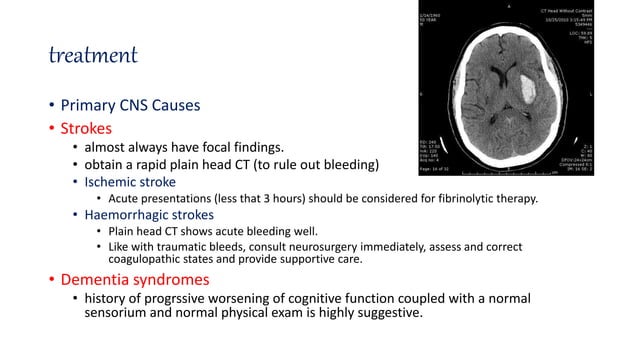 Approach to patient with altered sensorium | PPTX | Brain and Nervous ...