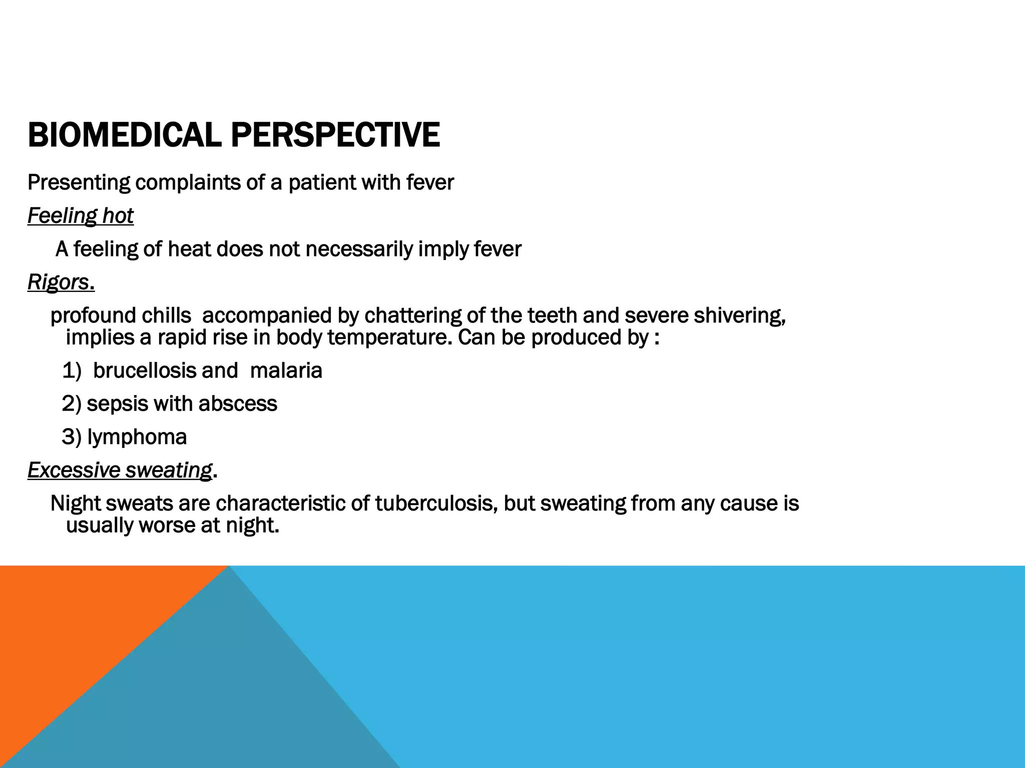 Approach to patient with fever | PDF