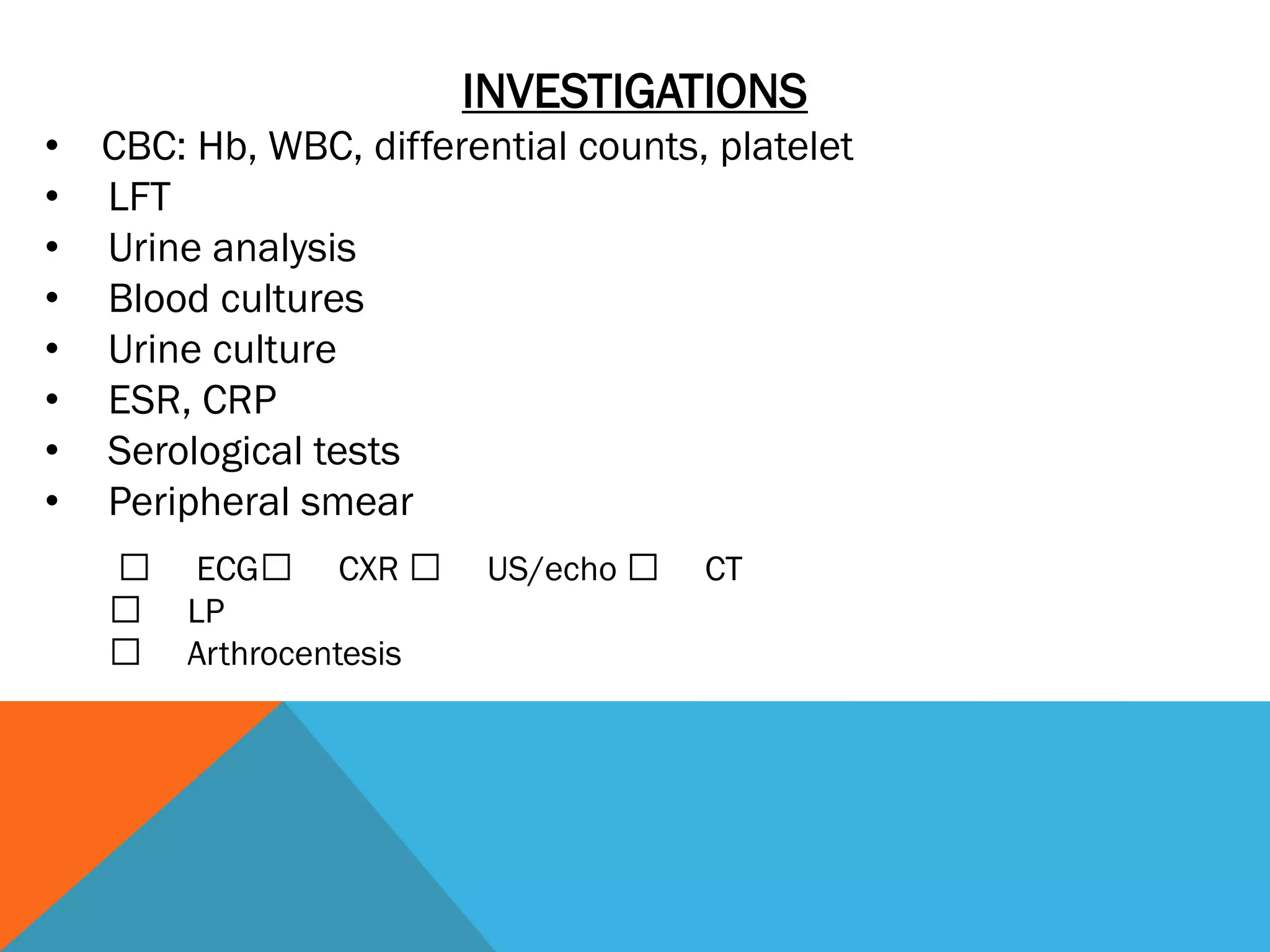 Approach to patient with fever | PDF