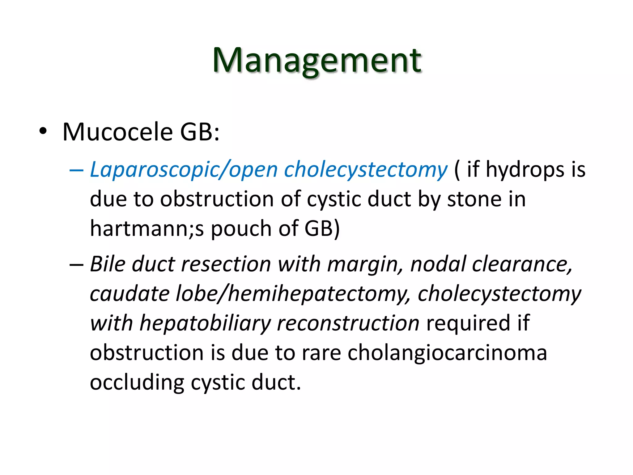 Approach to patient with gall bladder lump | PPTX
