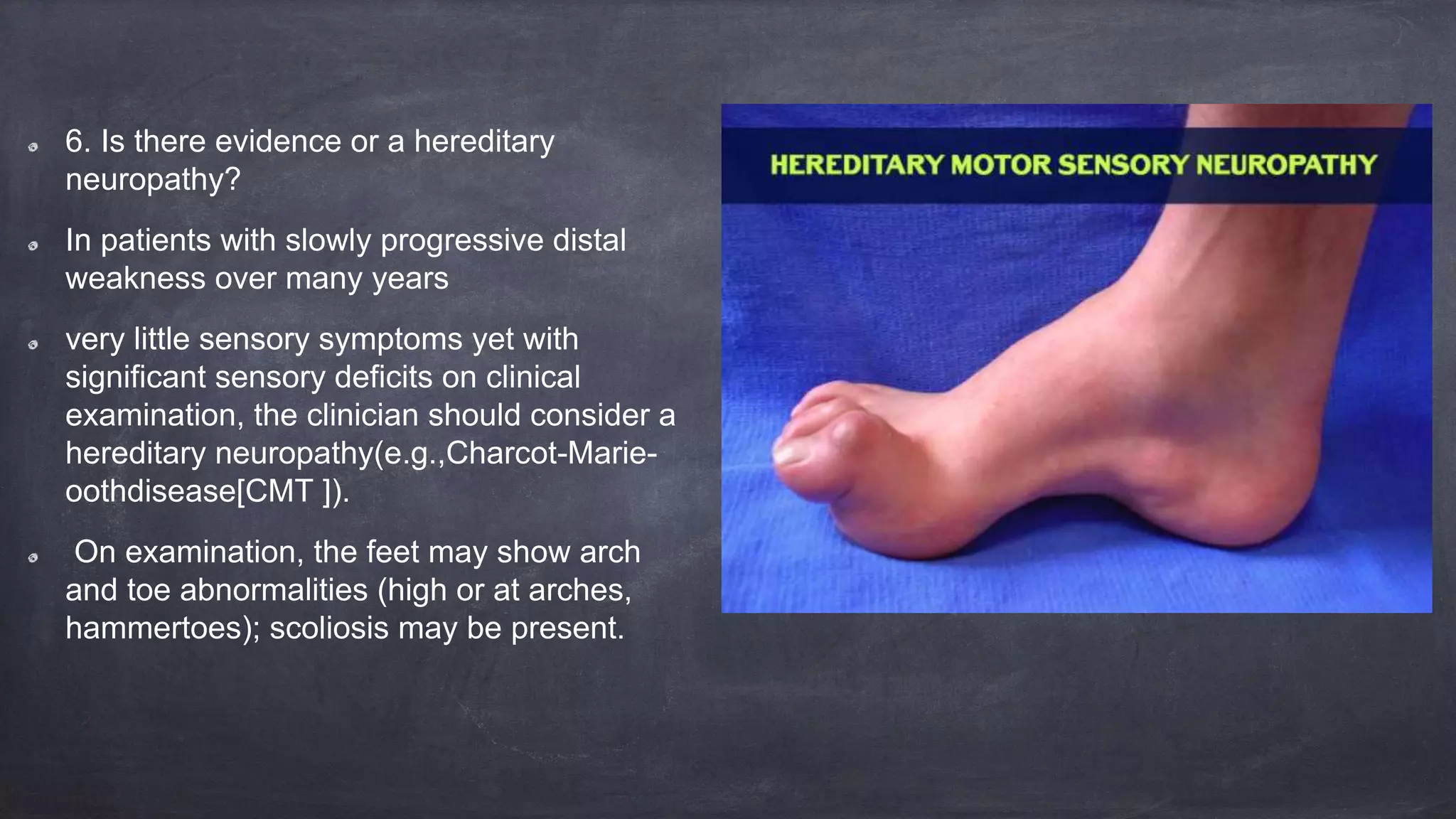 Approach to patient with peripheral neuropathy | PPTX