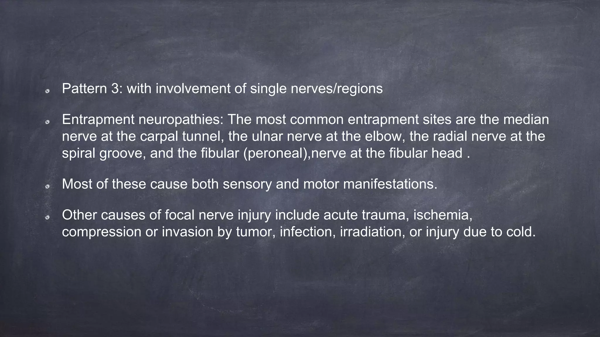 Approach to patient with peripheral neuropathy | PPTX
