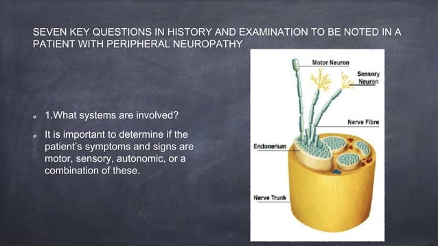 Approach to patient with peripheral neuropathy | PPT