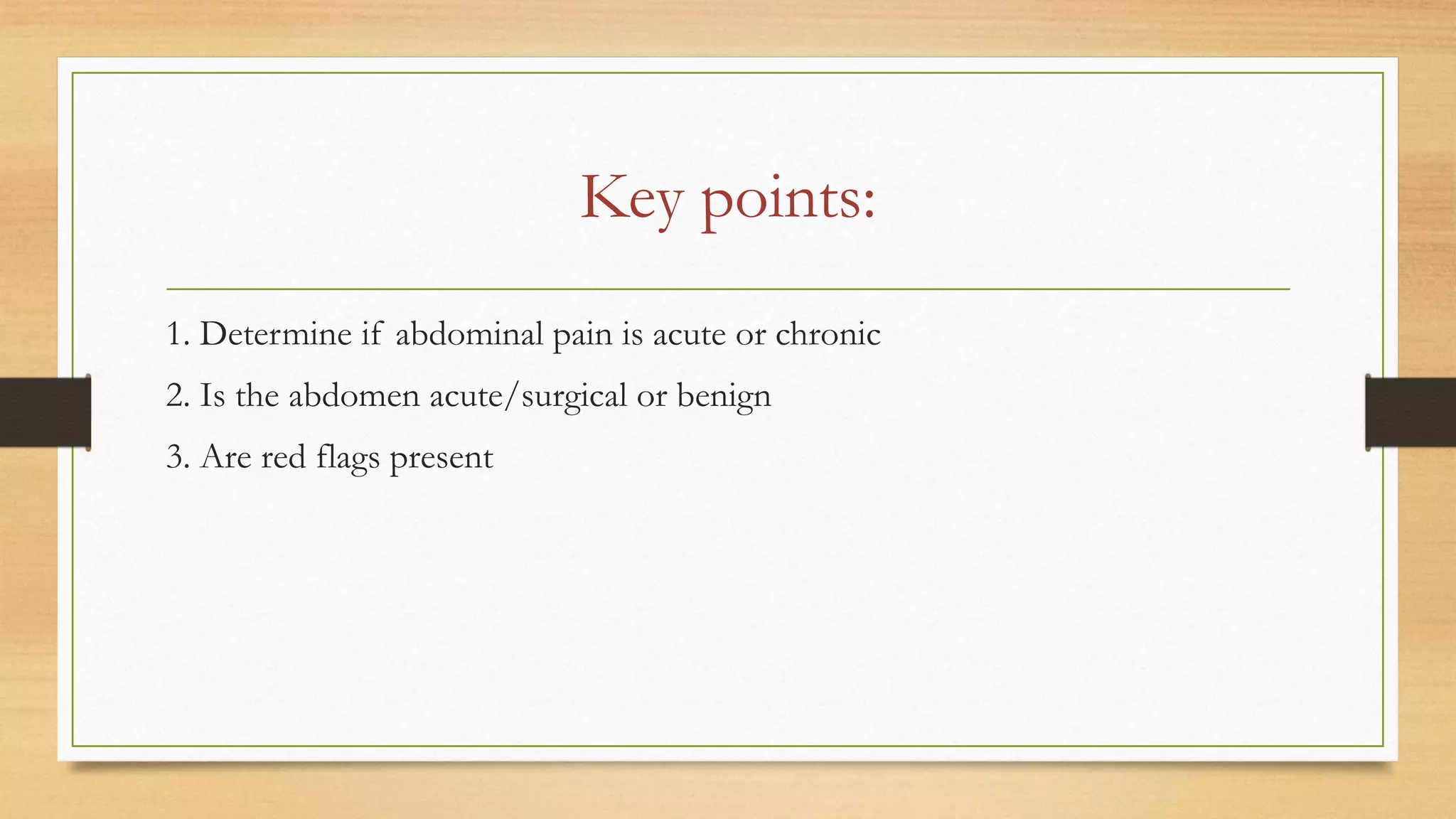 Approach to pediatric abdominal pain | PPTX