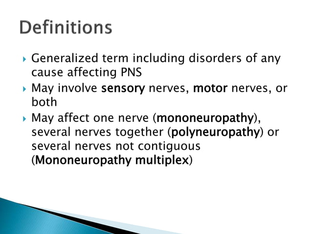 Approach to peripheral neuropathy | PPTX