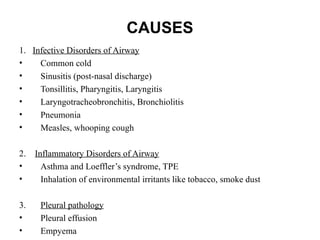 approach to persistent and recurrent cough | PPT