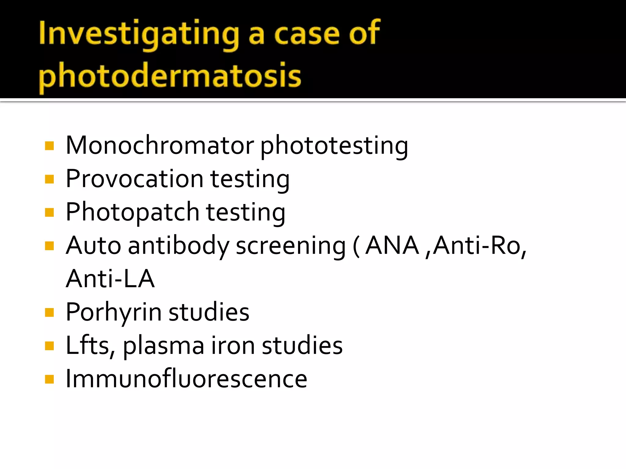 Approach to photodermatoses | PPTX