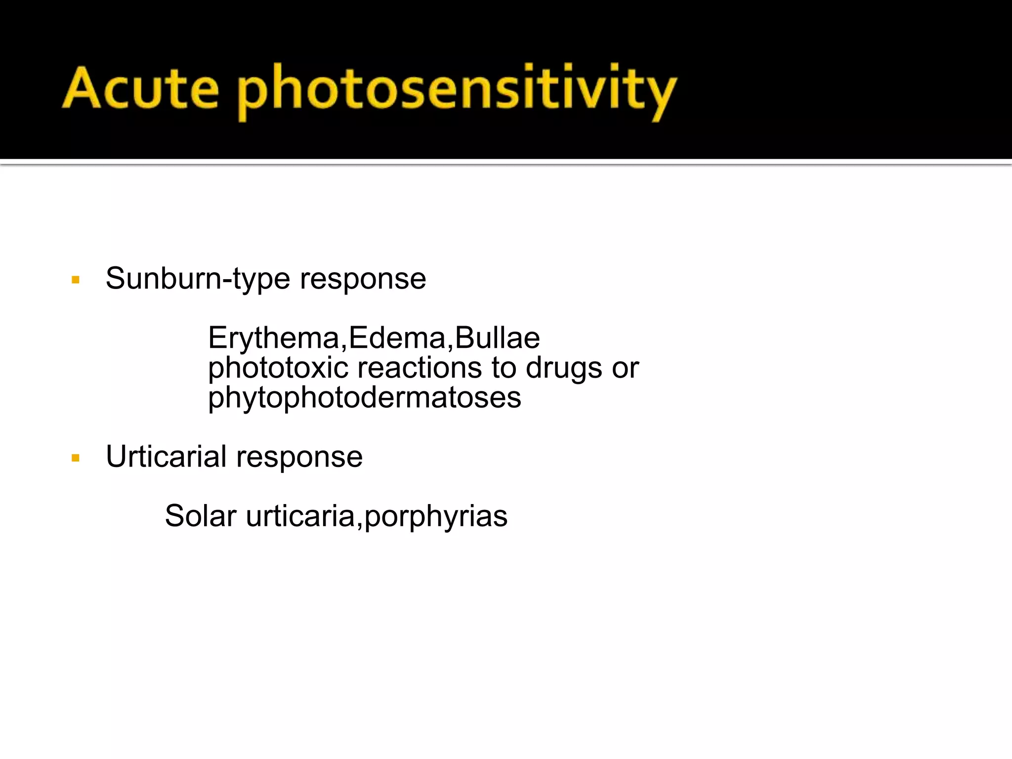 Approach to photodermatoses | PPTX