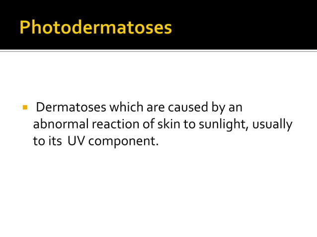 Approach to photodermatoses | PPTX