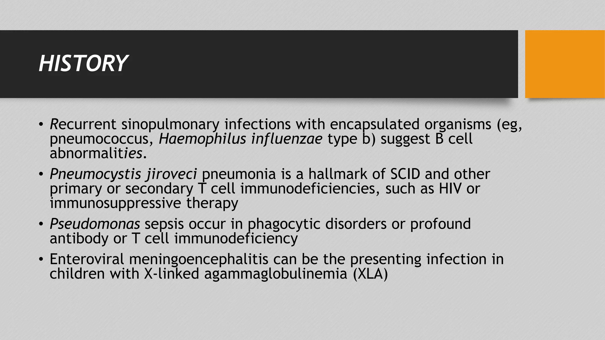 Approach to primary immunodeficiency | PPTX