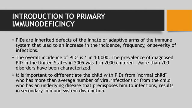 Approach to primary immunodeficiency | PPTX | Infectious Diseases | Diseases and Conditions