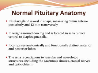 Approach to pituitary tumours | PPTX