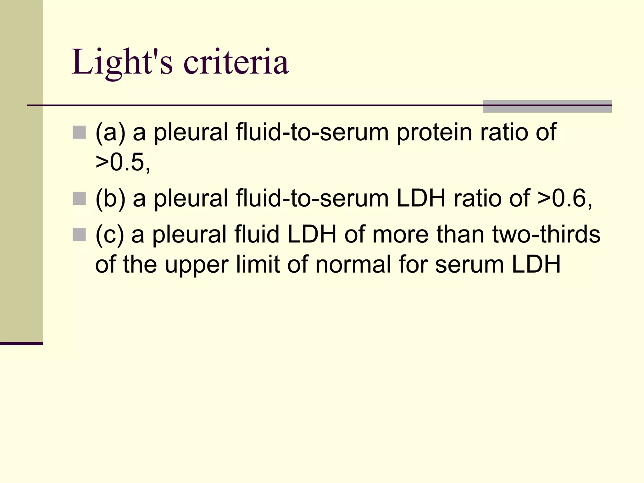Approach to pleural effusion | PPSX