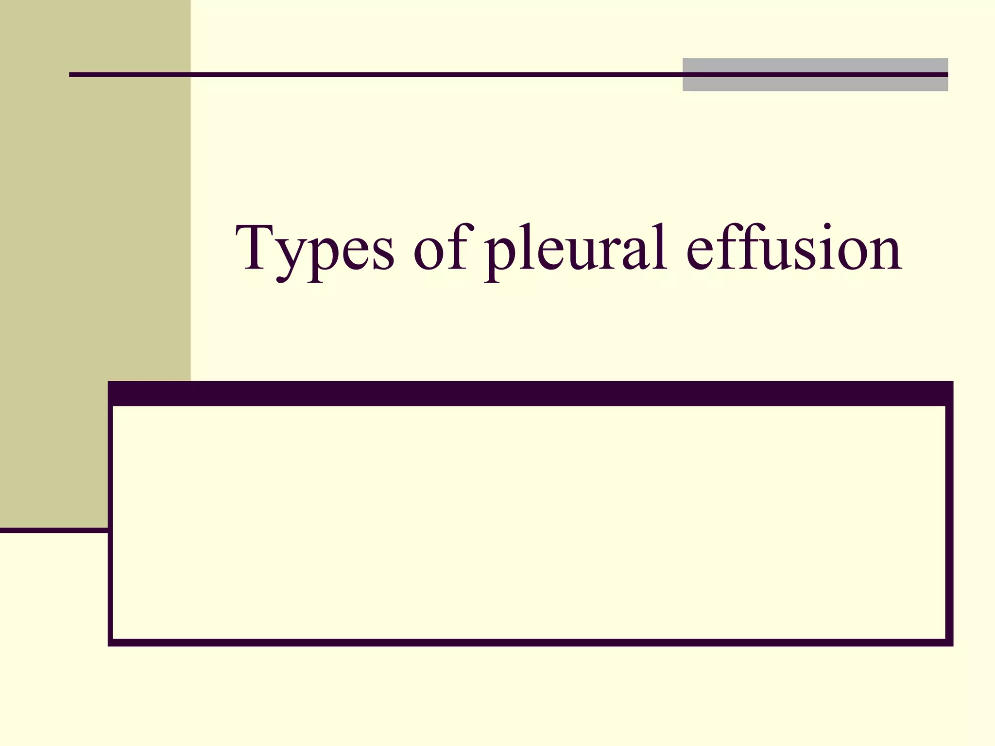 Approach to pleural effusion | PPSX