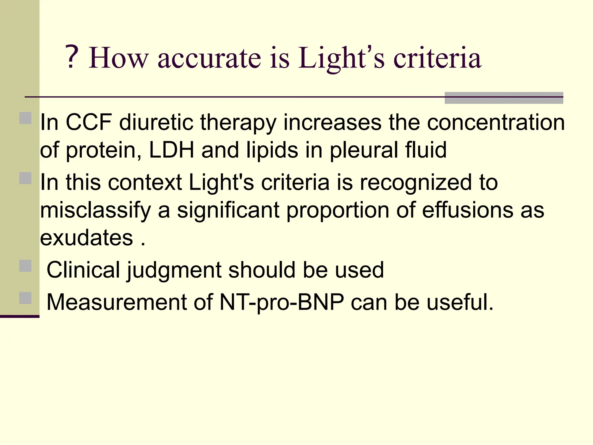 approach to pleural effusion: clinical presentation, diagnosis, and ...