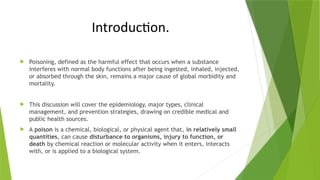 APPROACH TO POISONED PATIENT.pptx for medical students | PPTX