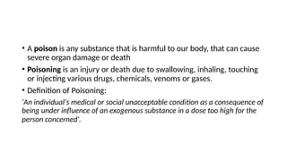 APPROACH TO The POISONING in ED Final.pptx