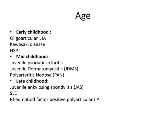 Approach to polyarthritis in children | PPTX