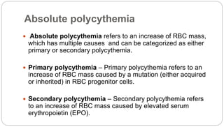Approach to polycythemia dr bikal | PPTX