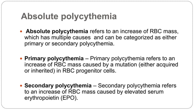 Approach to polycythemia dr bikal | PPTX | Lung and Respiratory Health ...